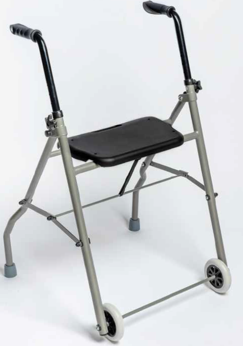 Déambulateur rollator pliant avec siège | Elite Médicale