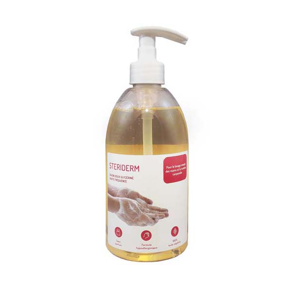Savon haute fréquence glycérine Steriderm - flacon 500ml | Elite Médicale